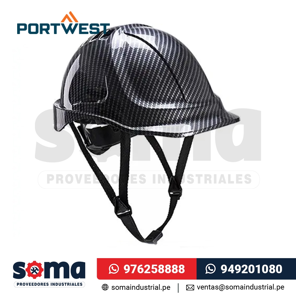Casco Endurance Diseño Fibra de Carbono PC55 Portwest » Precio por Mayor » Somaindustrial